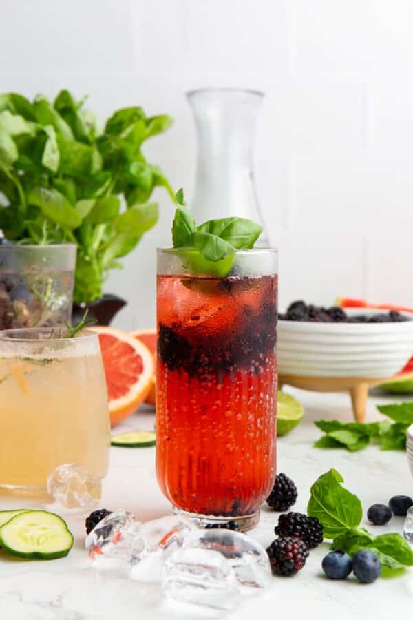Refreshing Sparkling Mocktails with Mint, Basil, and Rosemary - Fab ...