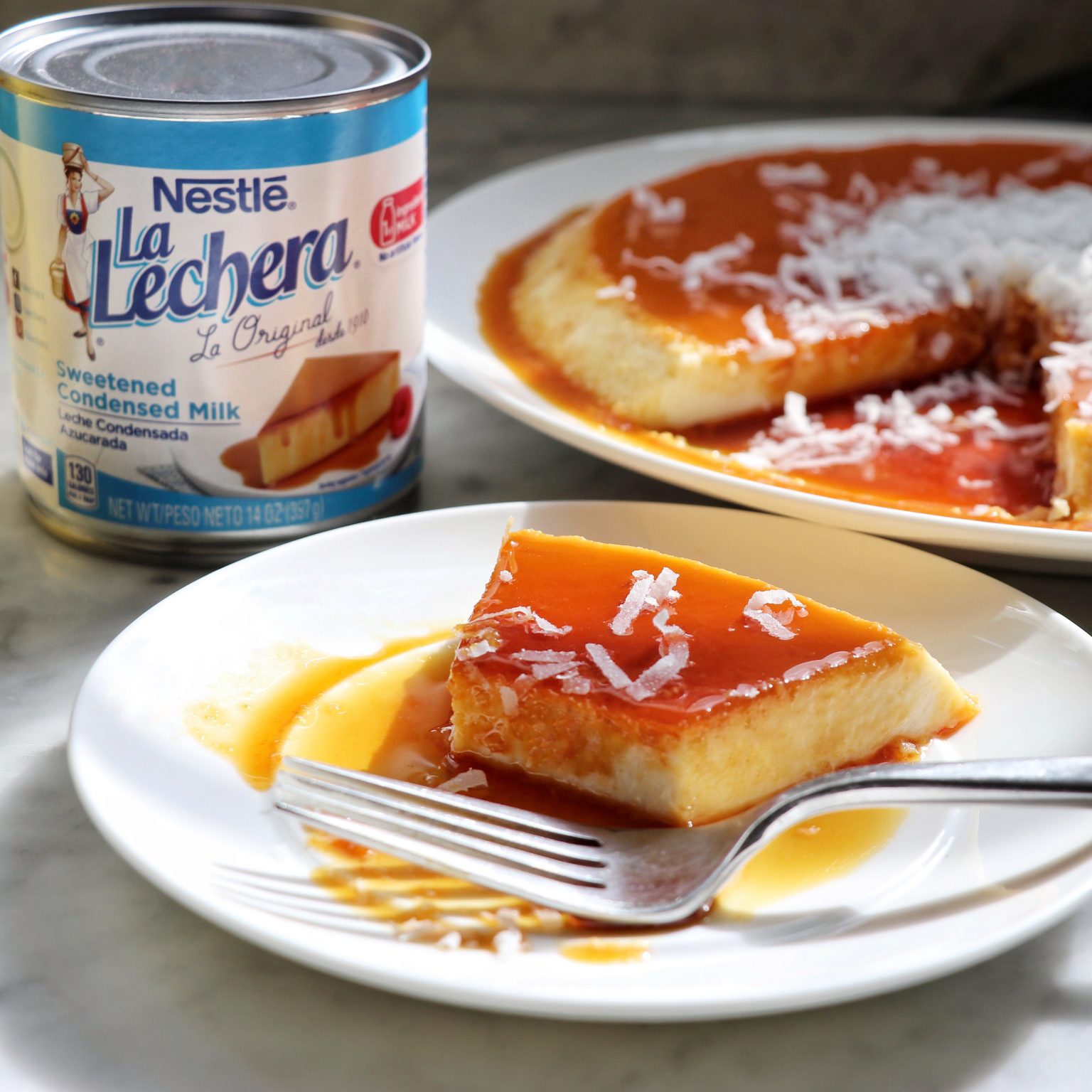 Papa Cruz's Flan de Coco (Puerto Rican coconut flan recipe) - Fab Everyday