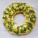 Cheesy Pesto Wreath (crescent roll wreath recipe) - Fab Everyday
