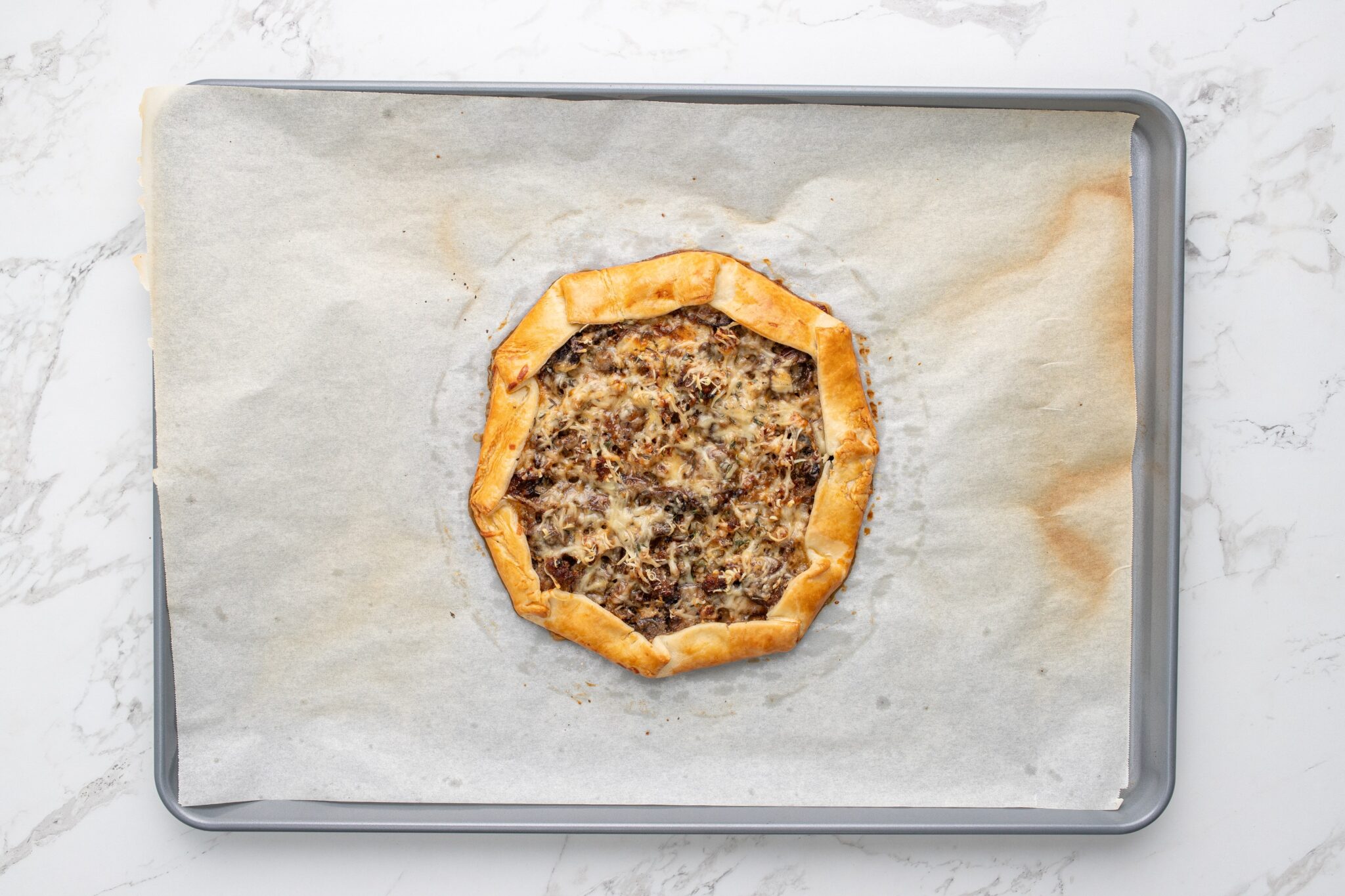 Sausage Galette (Caramelized Onion and Mushroom Savory Galette Recipe ...