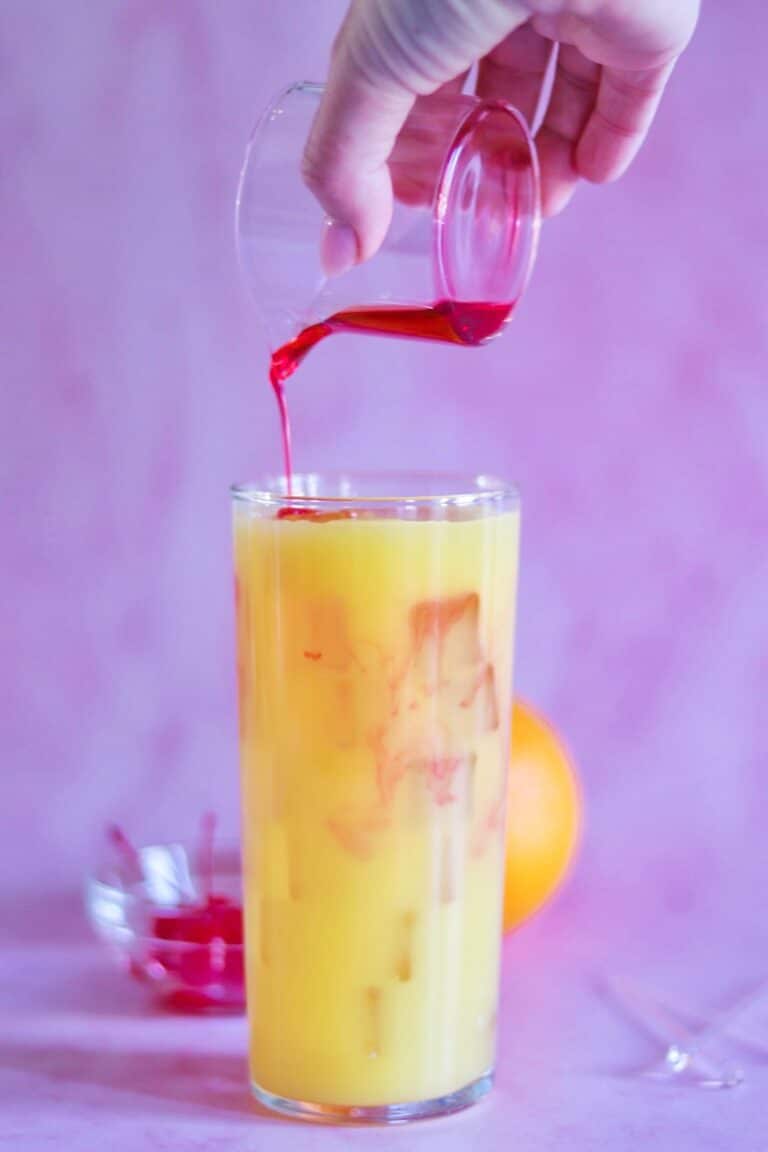 Sunrise Mocktail (Non-Alcoholic Orange Juice Mocktail) - Fab Everyday
