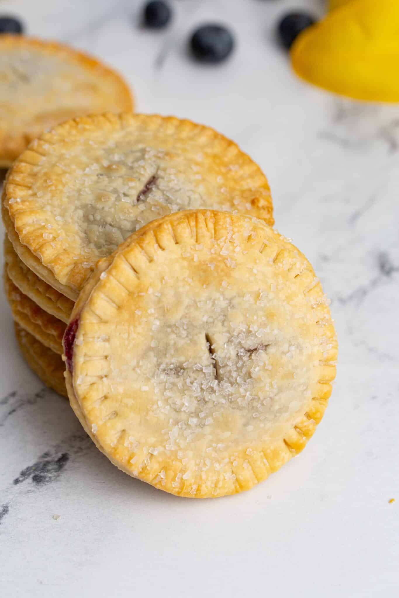 Air Fryer Blueberry Hand Pies (blueberry mini pies) - Fab Everyday
