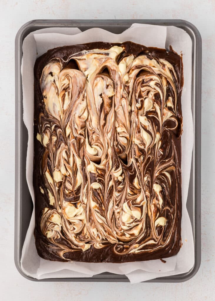 Cheesecake Marbled Brownies (cream cheese swirl brownies recipe) - Fab ...