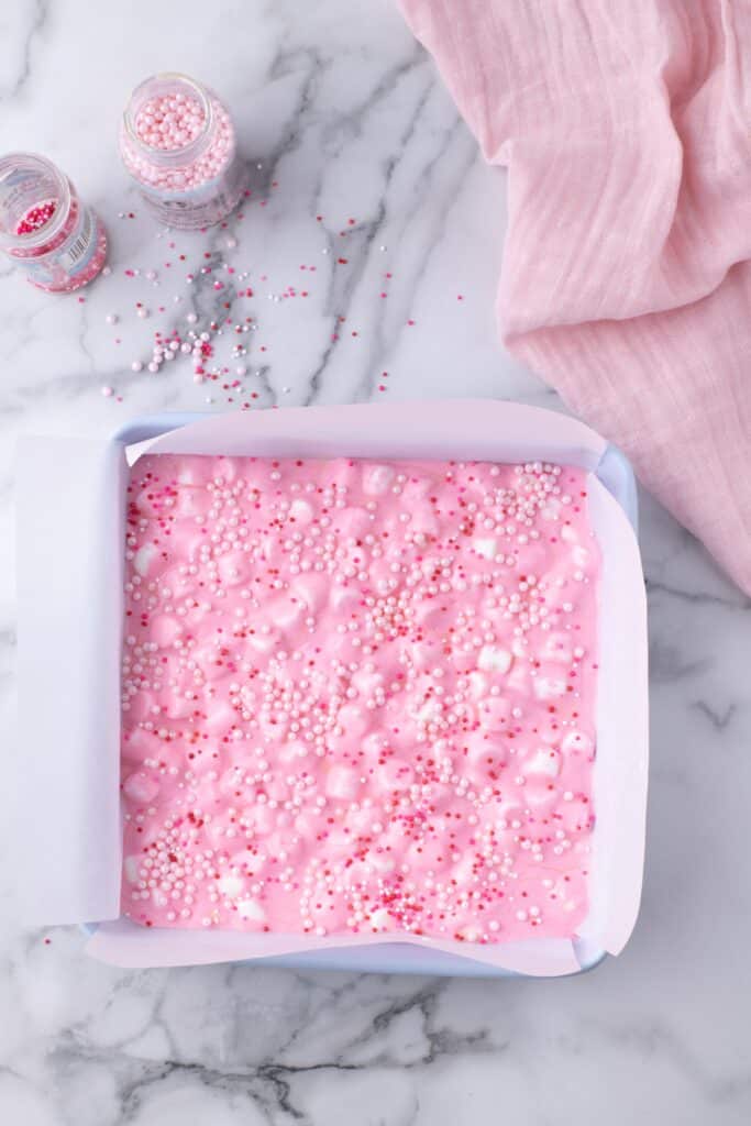 Bubblegum Fudge (Barbie birthday party food ideas) - Fab Everyday
