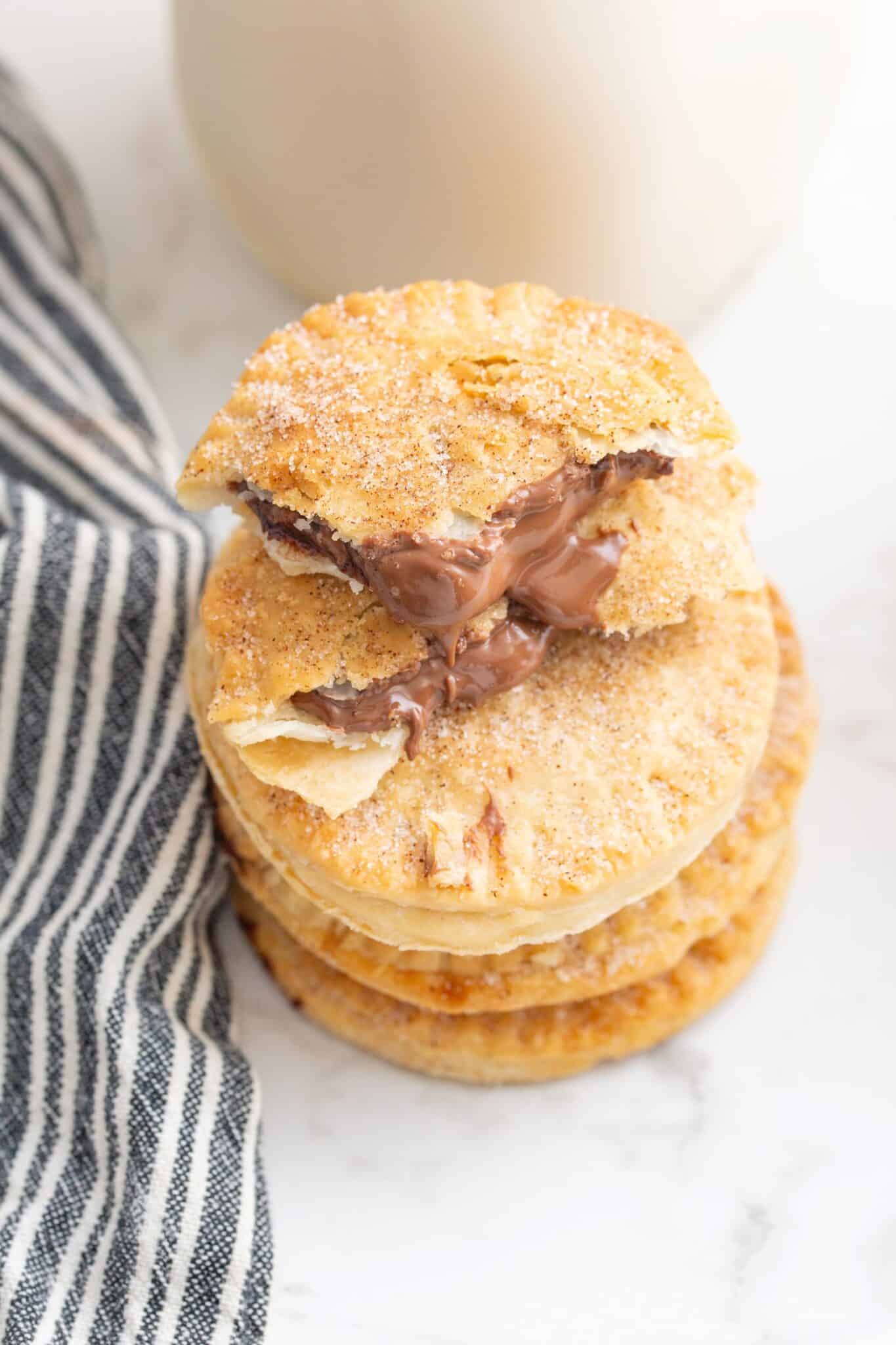 Nutella Hand Pies (air fryer chocolate hand pie recipe) - Fab Everyday