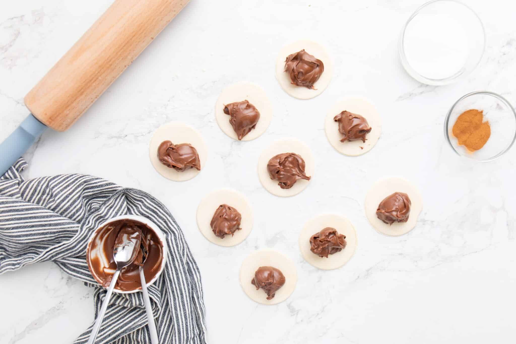 Nutella Hand Pies (air fryer chocolate hand pie recipe) - Fab Everyday