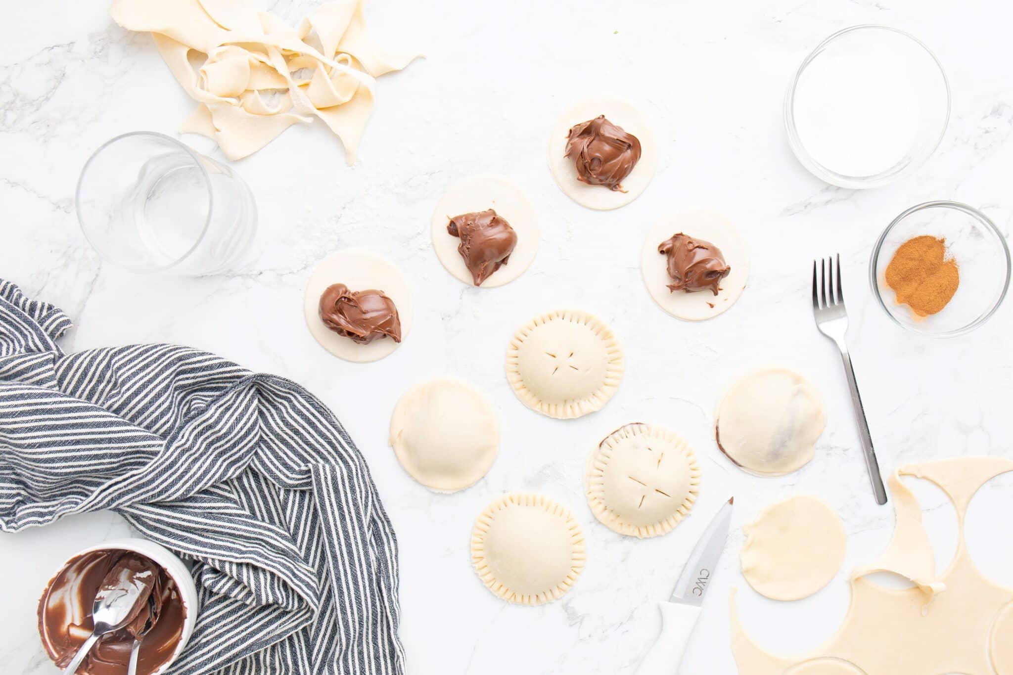Nutella Hand Pies (air fryer chocolate hand pie recipe) - Fab Everyday