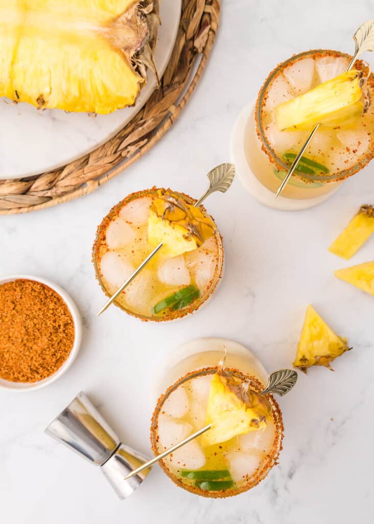 Spicy Pineapple Ginger Mocktail (spicy mocktail with pineapple juice ...