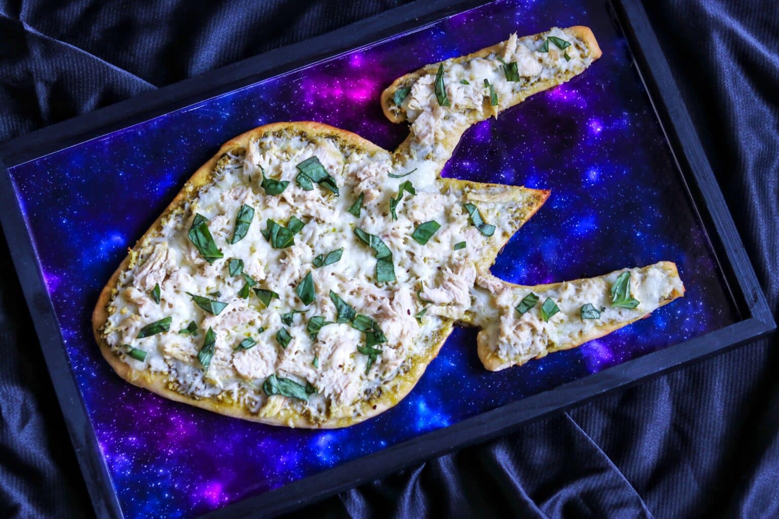 Ship Chicken Pesto Pizza inspired by Star Trek: Prodigy - Fab Everyday
