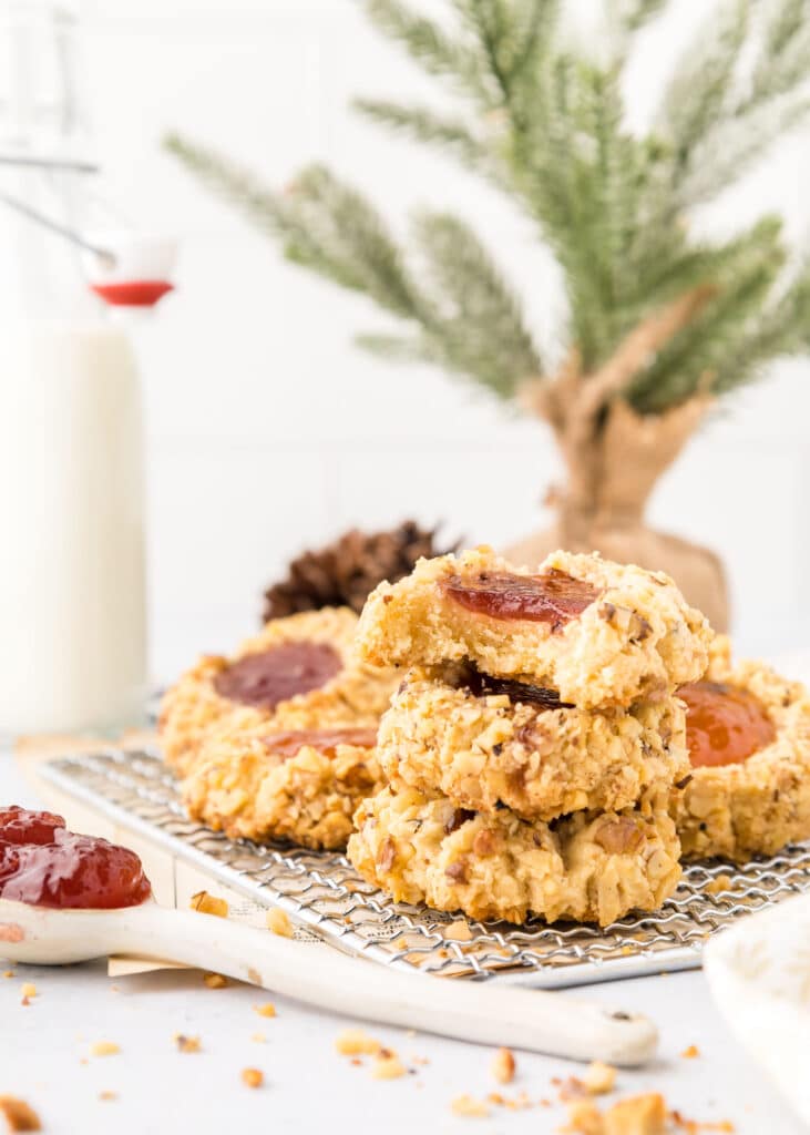Classic Thumbprint Cookies (old-fashioned raspberry thumbprint cookies ...