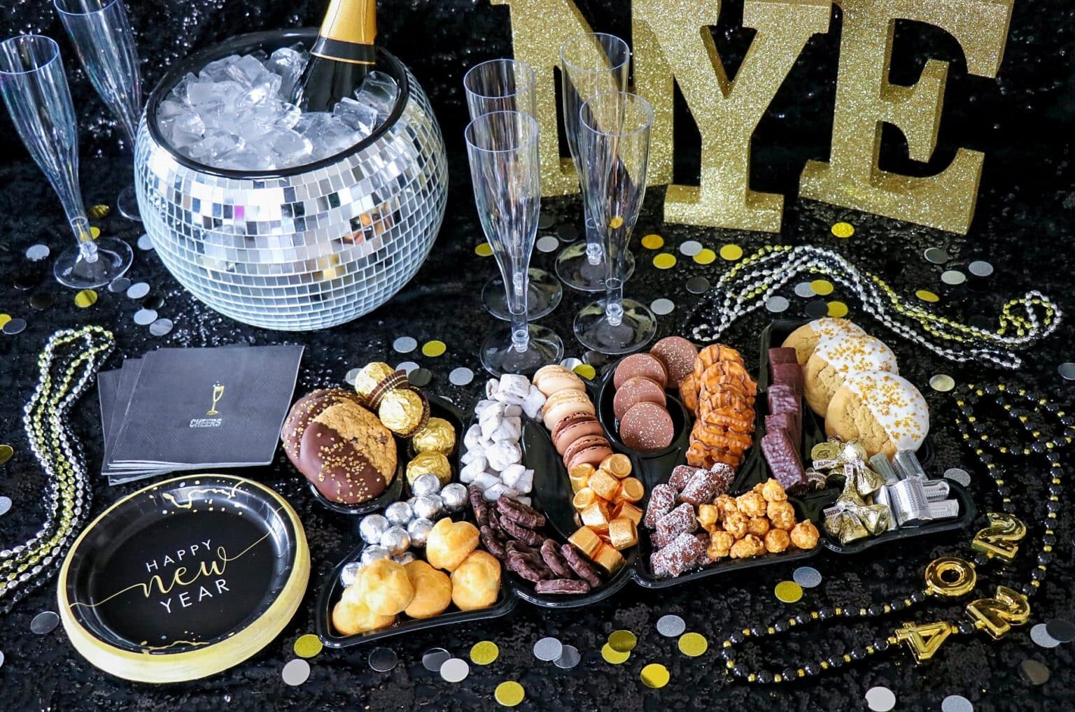 New Year's Eve Dessert Board - Fab Everyday