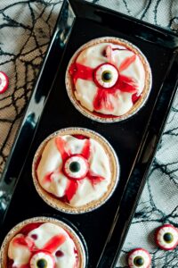 Cherry Cream Cheese Eyeball Pie (recipe for mini Halloween pies) - Fab ...
