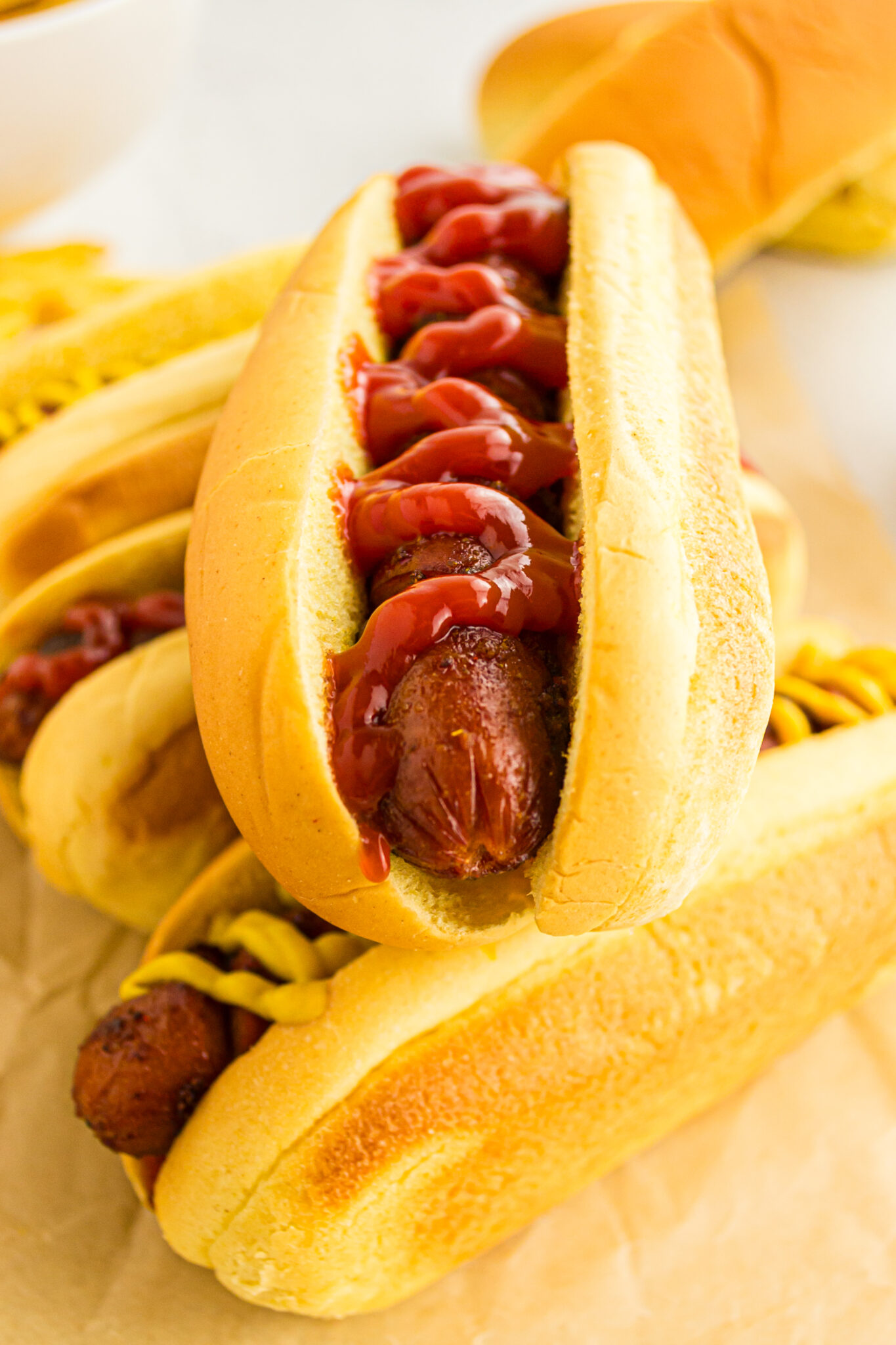 Curry Hot Dogs (seasoned frying pan hot dogs recipe) - Fab Everyday