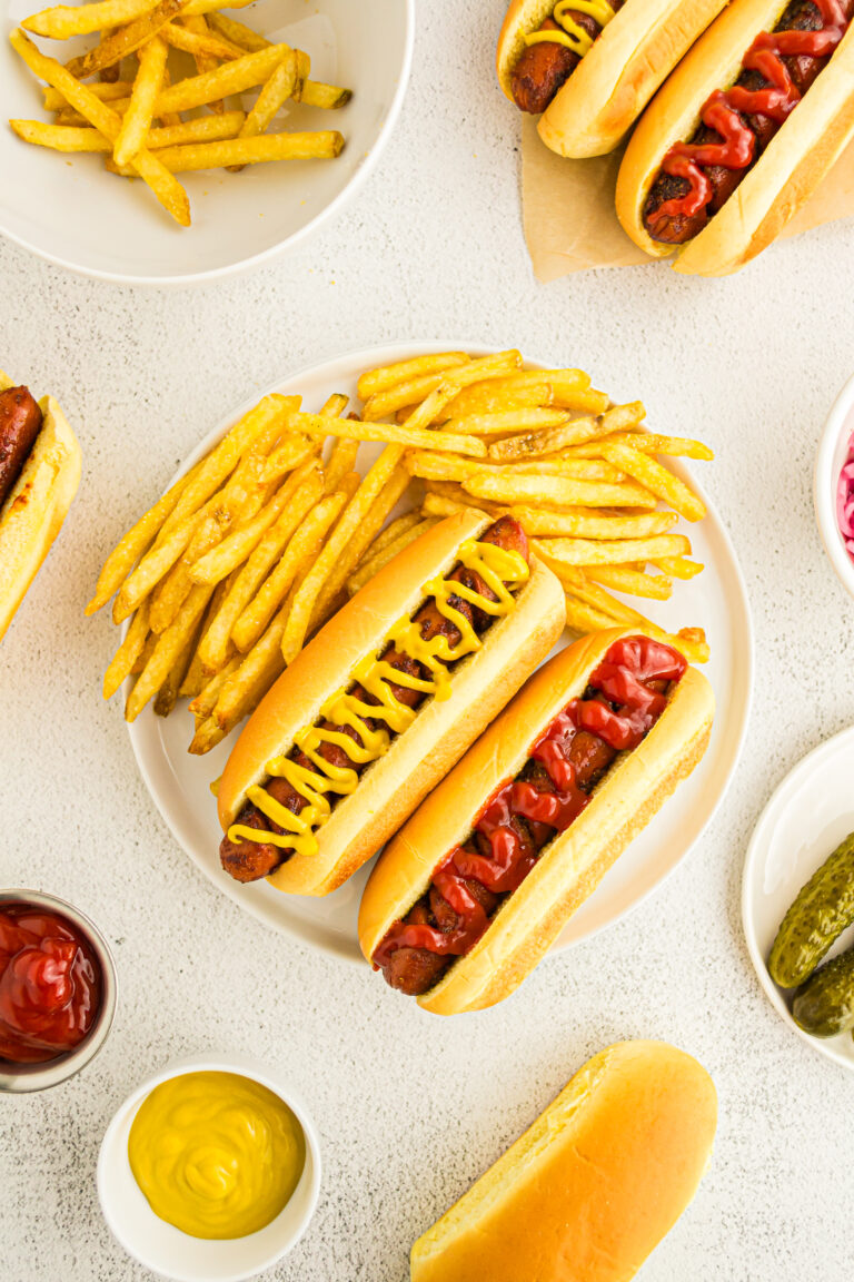 Curry Hot Dogs (seasoned frying pan hot dogs recipe) - Fab Everyday