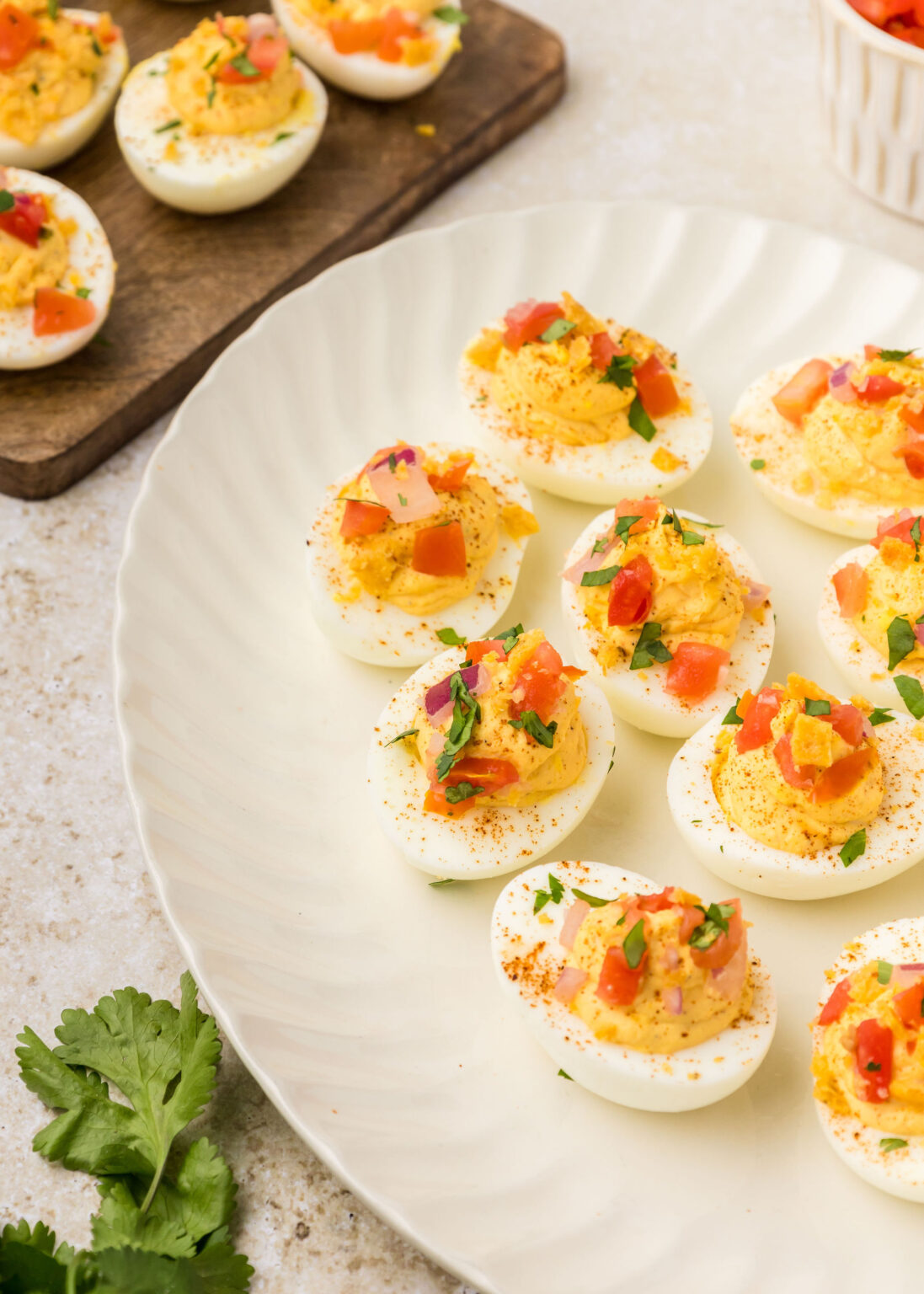 Taco Deviled Eggs - Fab Everyday