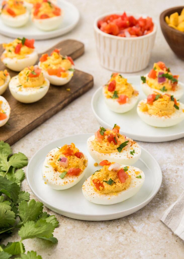 Taco Deviled Eggs - Fab Everyday