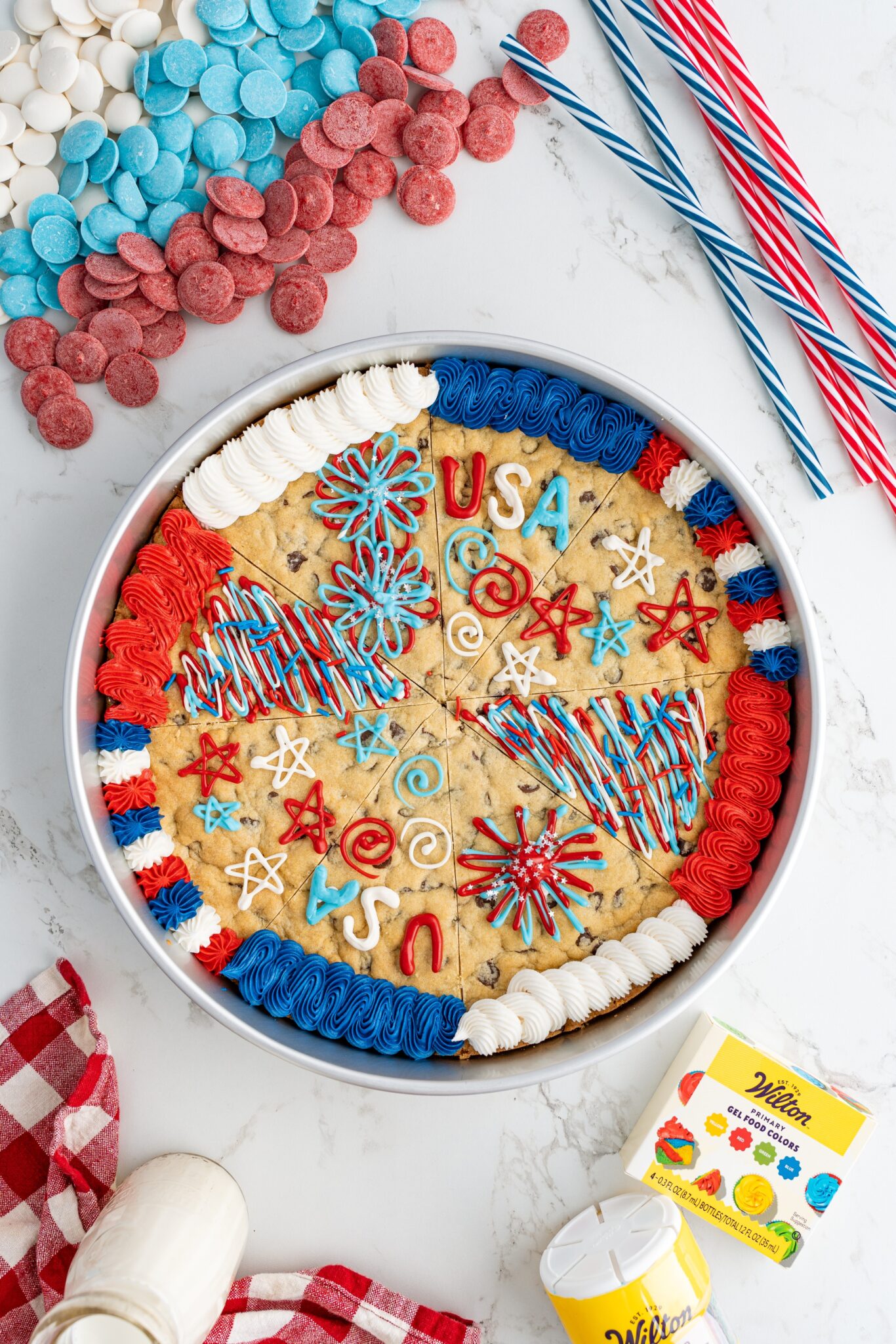 4th of July Cookie Cake - Fab Everyday
