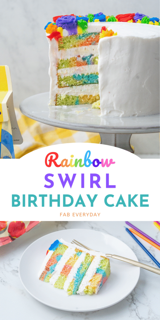 Rainbow Swirl Cake - Fab Everyday
