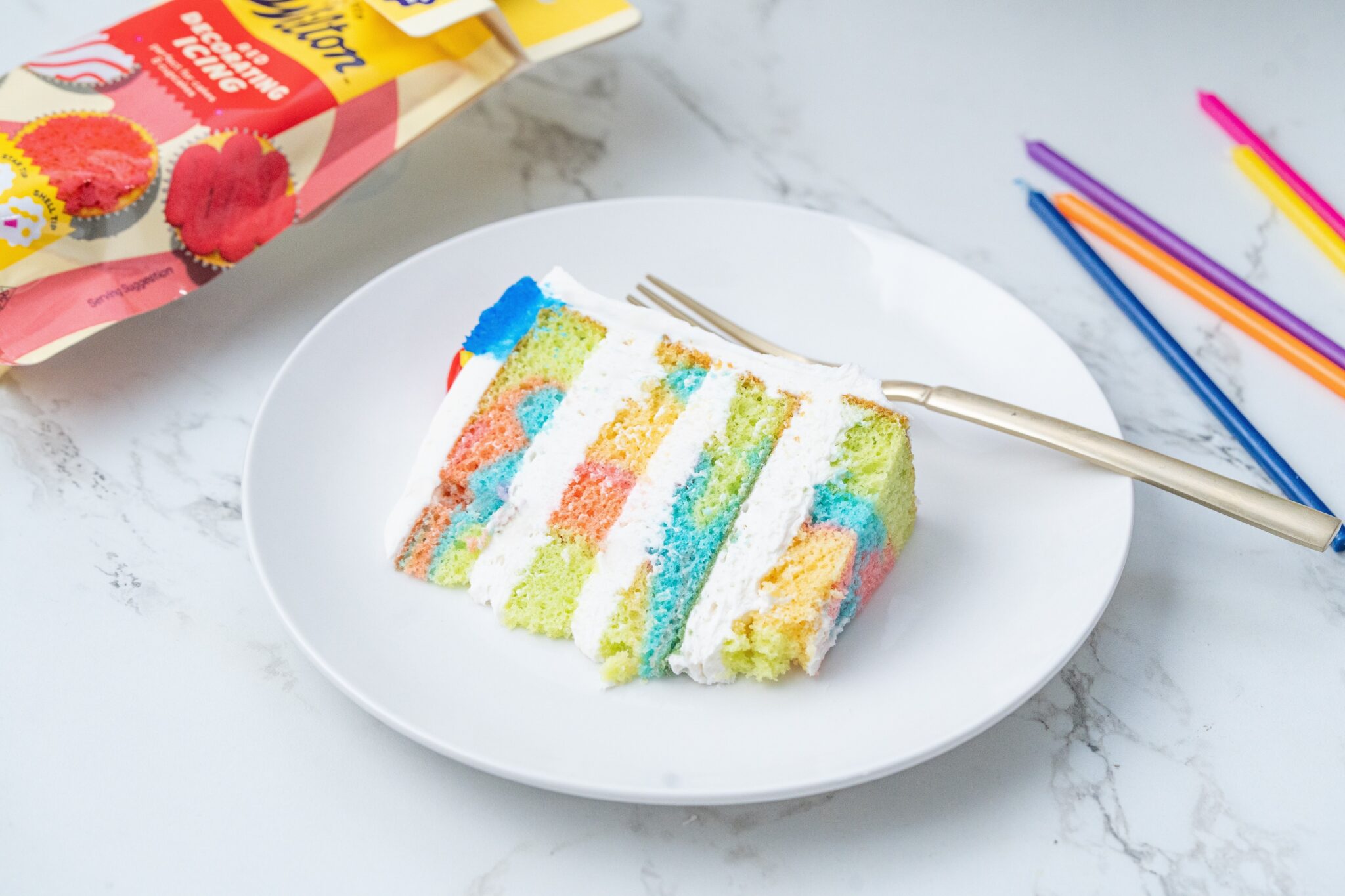 Rainbow Swirl Cake - Fab Everyday