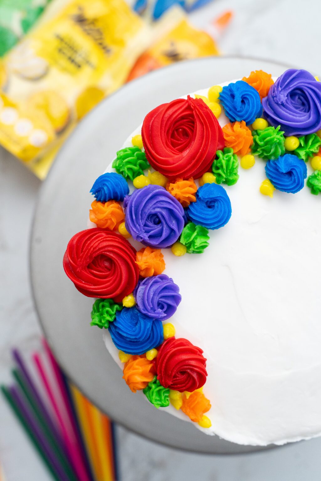 Rainbow Swirl Cake - Fab Everyday
