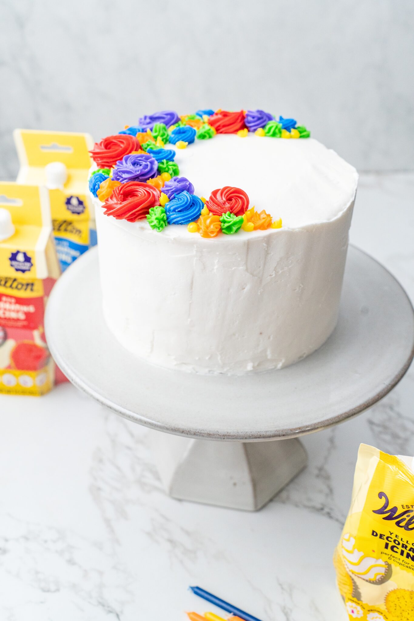 Rainbow Swirl Cake - Fab Everyday