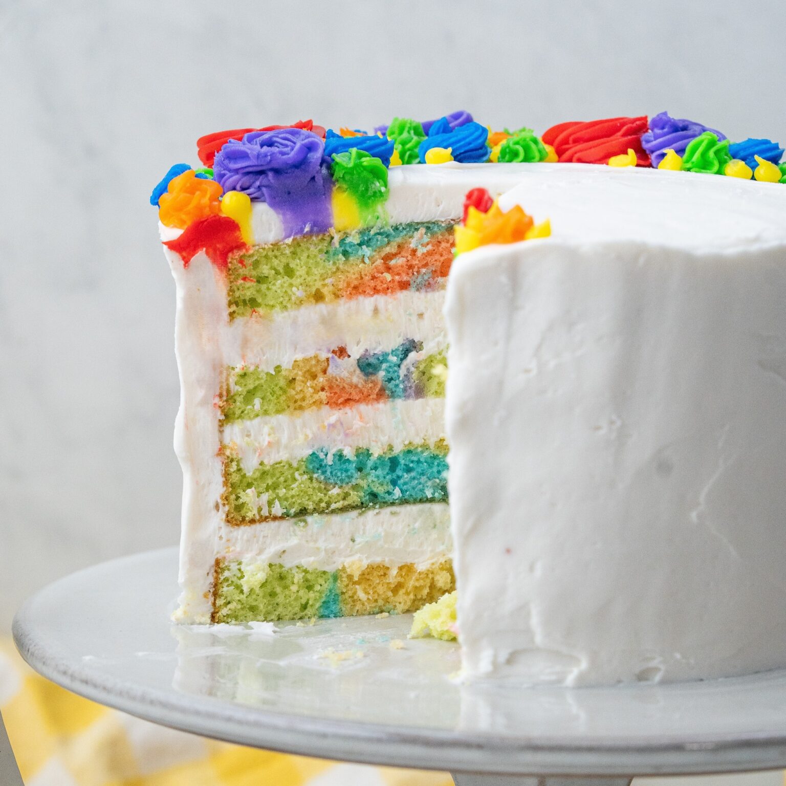 Rainbow Swirl Cake - Fab Everyday