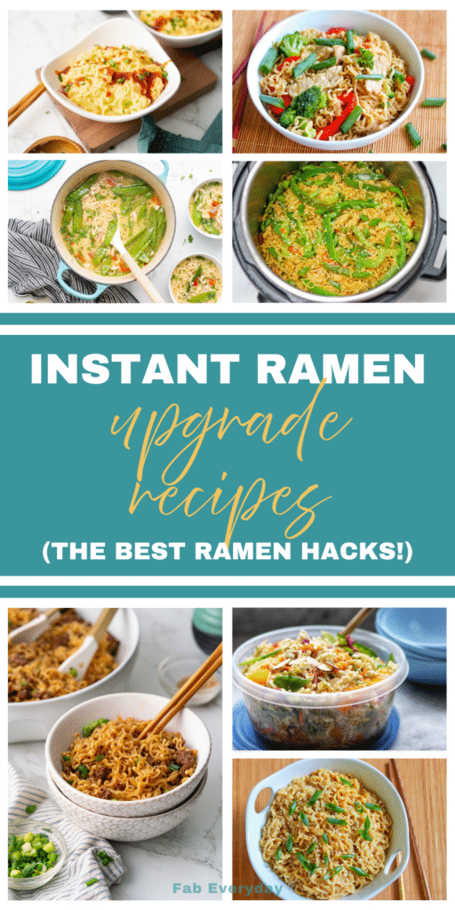 Instant Ramen Upgrade Recipes (the BEST Instant Ramen Hacks) - Fab Everyday