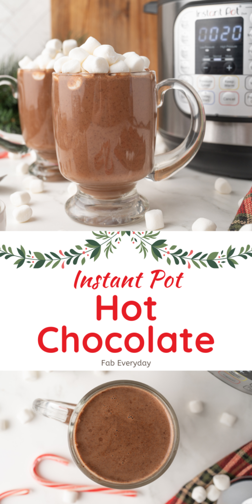 Instant Pot Hot Chocolate recipe - Fab Everyday